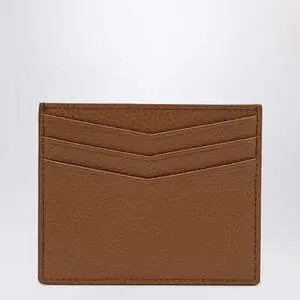 Miu Miu Card Holder In Leather, Cognac