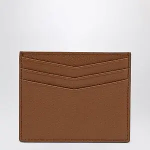 Miu Miu Card Holder In Leather, Cognac