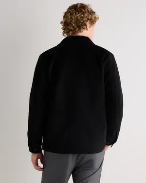 Quince Wool Cashmere Overshirt - Black