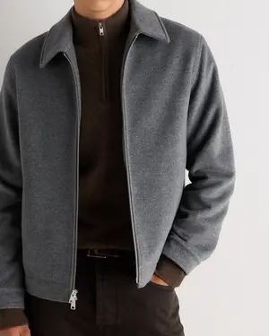 Quince Wool Cashmere Harrington Jacket