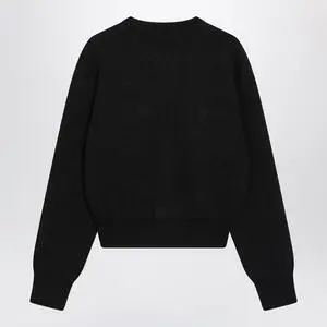 LEMAIRE Charcoal-colored Alpaca Blend Zip-up Sweater - Black