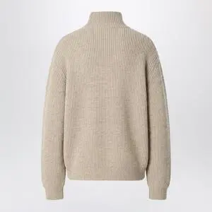 LEMAIRE Beige Yak And Alpaca Turtleneck Sweater - Cream