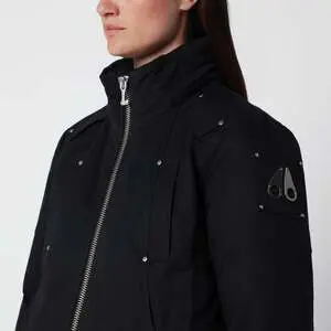 Moose Knuckles Debbie Original Hooded Bomber Jacket