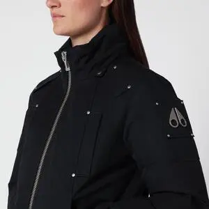 Moose Knuckles Original Debbie Cotton Bomber Jacket - Black