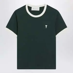 AMI Paris De Cå“ur Cotton T-shirt - Green