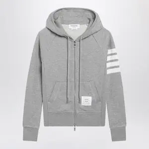 Thom Browne Light Grey Classic Loopback Cotton Sweatshirt - Gray