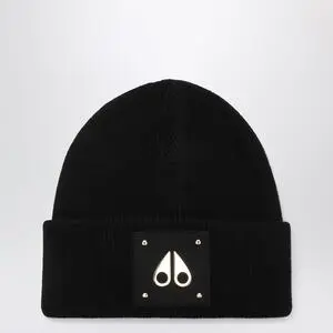 Moose Knuckles Gold Series Icon Wool Beanie - Black
