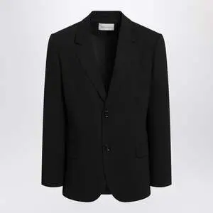 AMI Paris Straight Wool Blazer - Black