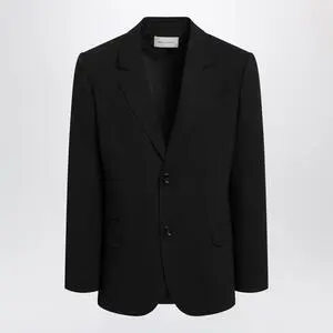 AMI Paris Straight Wool Blazer - Black