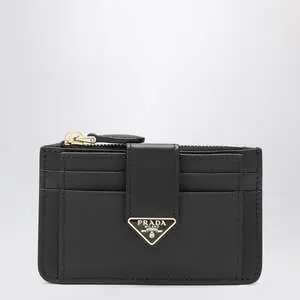 Prada Saffiano Leather Card Holder - Black