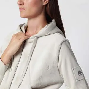 Moose Knuckles Roslyn Bunny Alabaster Cotton Hoodie
