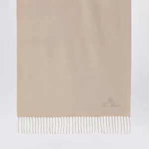 Loro Piana Beige Cashmere Scarf
