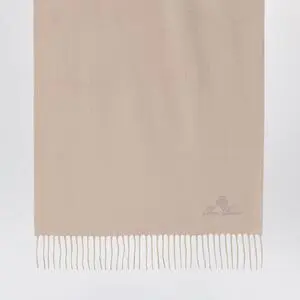 Loro Piana Beige Cashmere Scarf - Cream