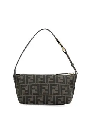 Fendi Vanity Pouch Small Ff Jacq - Brown