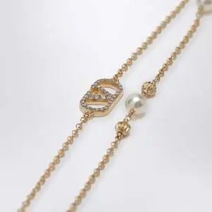 Valentino Garavani Gold-tone Vlogo Signature Bracelet With Pearls And Crystals - Silver