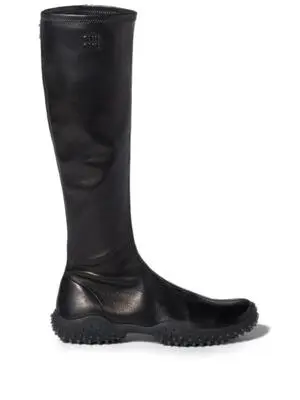 Miu Miu Stivali In Nappa Stretch - Black
