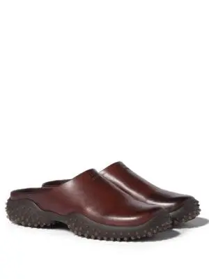 Miu Miu Sabot In Pelle - Brown