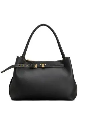 TOD'S Borsa A Mano T Signature In Pelle Piccola - Black