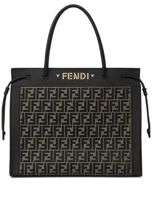 Fendi Magic L Ricamo Ff/cord - Brown