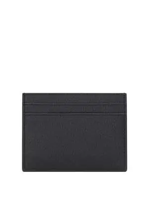 Saint Laurent Portacarte Tiny Cassandre In Pelle Martellata
