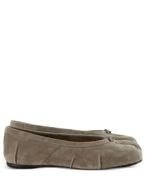 MAISON MARGIELA Maison Margiela Women Ballerine Tabi In Pelle Scamosciata Gray