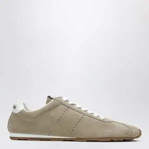 Miu Miu Plume Desert Suede Sneakers - Cream