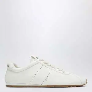 Miu Miu Plume Ivory Nappa Sneakers - White
