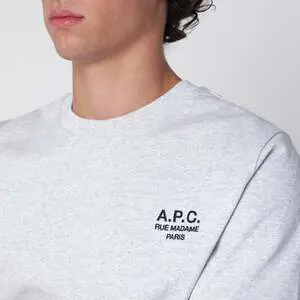 A.p.c. Rue Madame T-shirt In Grey Cotton