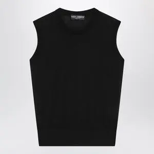 Dolce & Gabbana Cashmere And Silk Top - Black