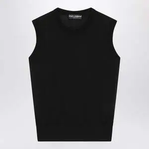 Dolce & Gabbana Cashmere And Silk Top - Black