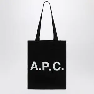 A.p.c. Lou Canvas Shopping Bag - Black
