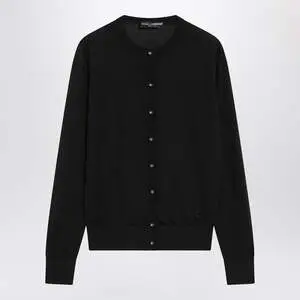 Dolce & Gabbana Cashmere And Silk Cardigan - Black