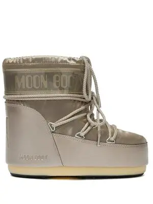 Moon Boot Stivali Icon Low Glance In Raso - Silver