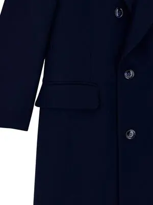 Giorgio Armani Cappotto In Lana Vergine E Cashmere Con Motivo Chevron