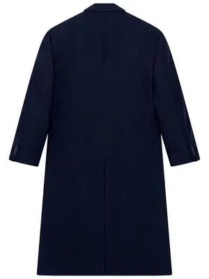 Giorgio Armani Cappotto In Lana Vergine E Cashmere Con Motivo Chevron