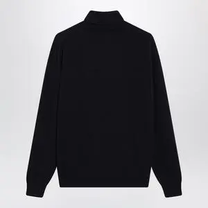Loro Piana Classic Turtleneck In Navy Baby Cashmere - Blue