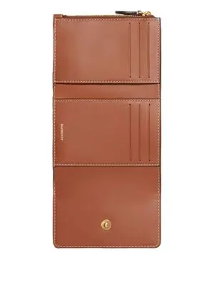 Burberry Lancaster Small Check Tri-fold Wallet