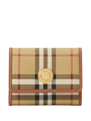 Burberry Lancaster Small Check Tri-fold Wallet - Multicolor