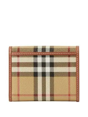 Burberry Lancaster Small Check Tri-fold Wallet - Multicolor