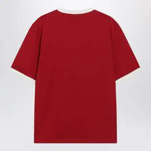 AMI Paris Ruby /ivory De Coeur Cotton T-shirt