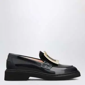 ROGER VIVIER Viv' Rangers Loafers In Leather - Black