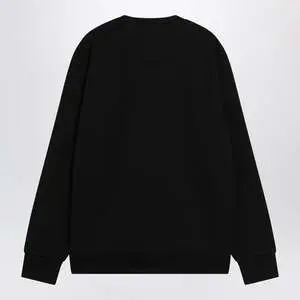 Prada Crewneck Sweatshirt In Technical Cotton - Black