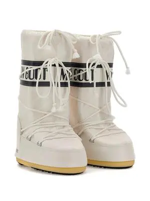 Moon Boot Stivali Icon In Nylon - White