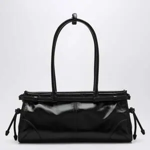 Prada Medium Leather Bonnie Handbag - Black