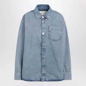 AMI Paris De Cå“ur Overshirt In Cotton - Blue