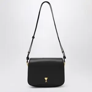 AMI Paris Paris Paris Calfskin Bag - Black