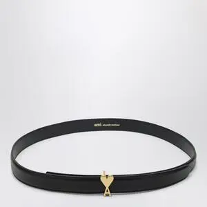 AMI Paris De Cå“ur Belt In Calfskin - Black