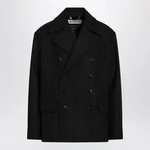 Dries Van Noten Wool Blend Coat - Black
