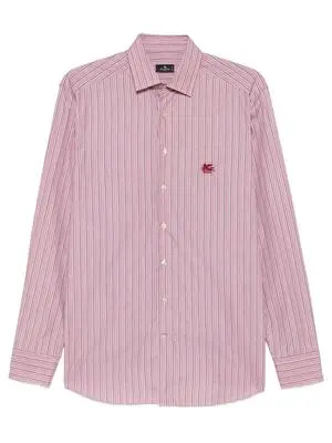 Etro Camicia In Cotone Con Motivo A Righe - Multicolor