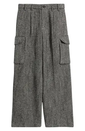 KROST Herringbone Cargo Pants - Black